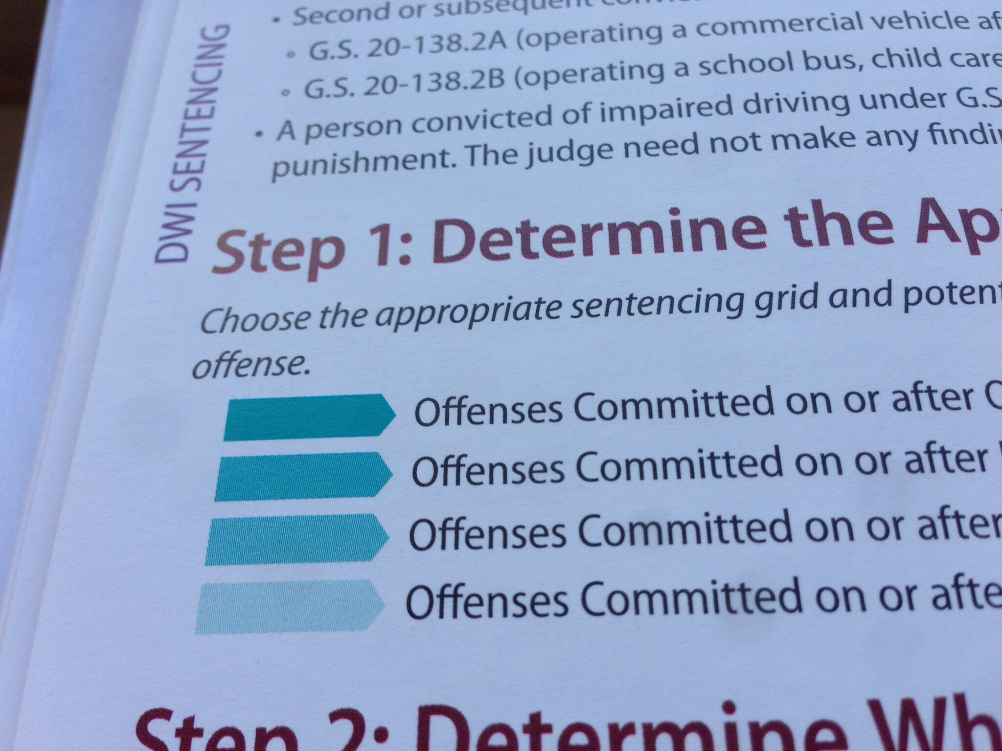 New and Improved Sentencing Handbook, Now Including DWIs – North ...