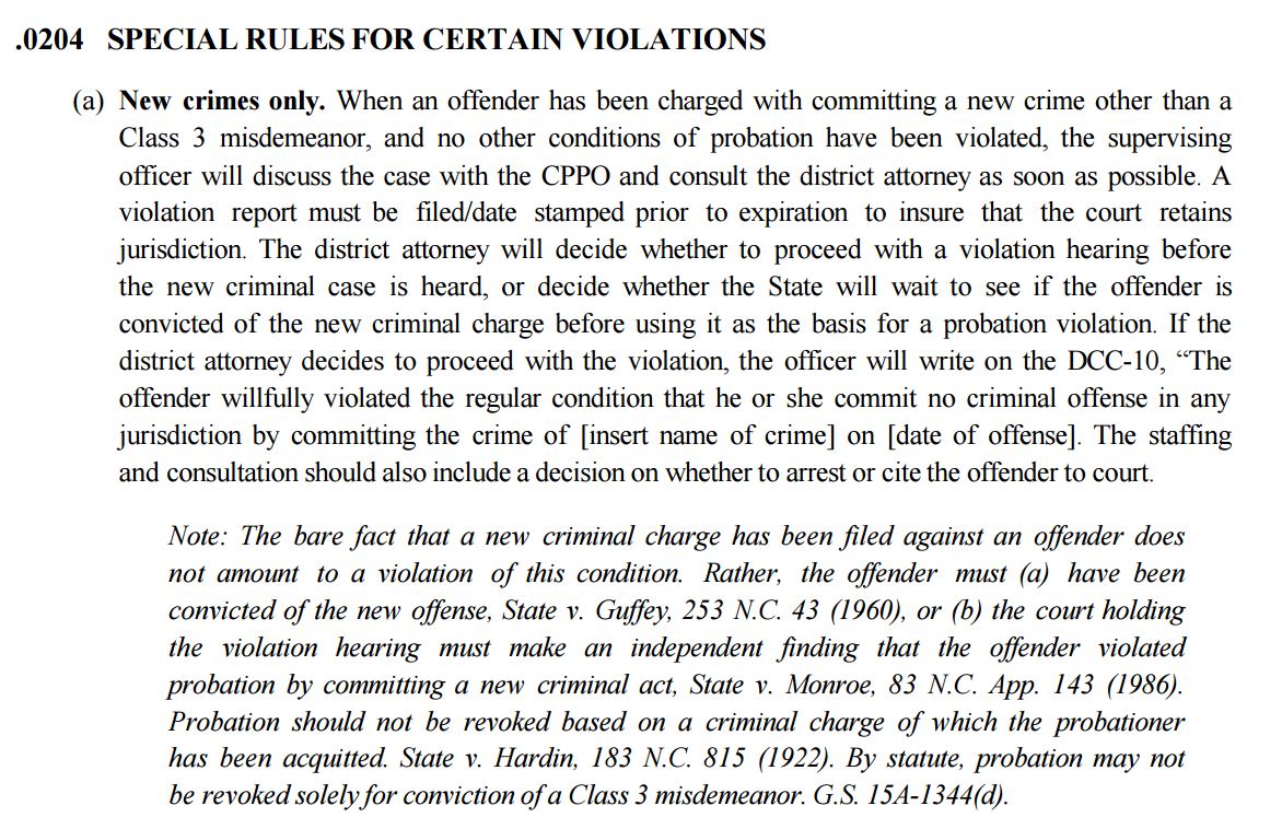 Alleging a “Commit No Criminal Offense” Probation Violation – North ...
